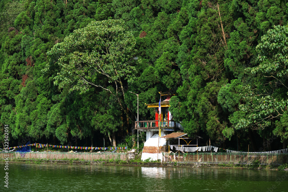 20 June 2022, India. Aritar Lake (Ghati-Tso) or Lampokhari Lake ...