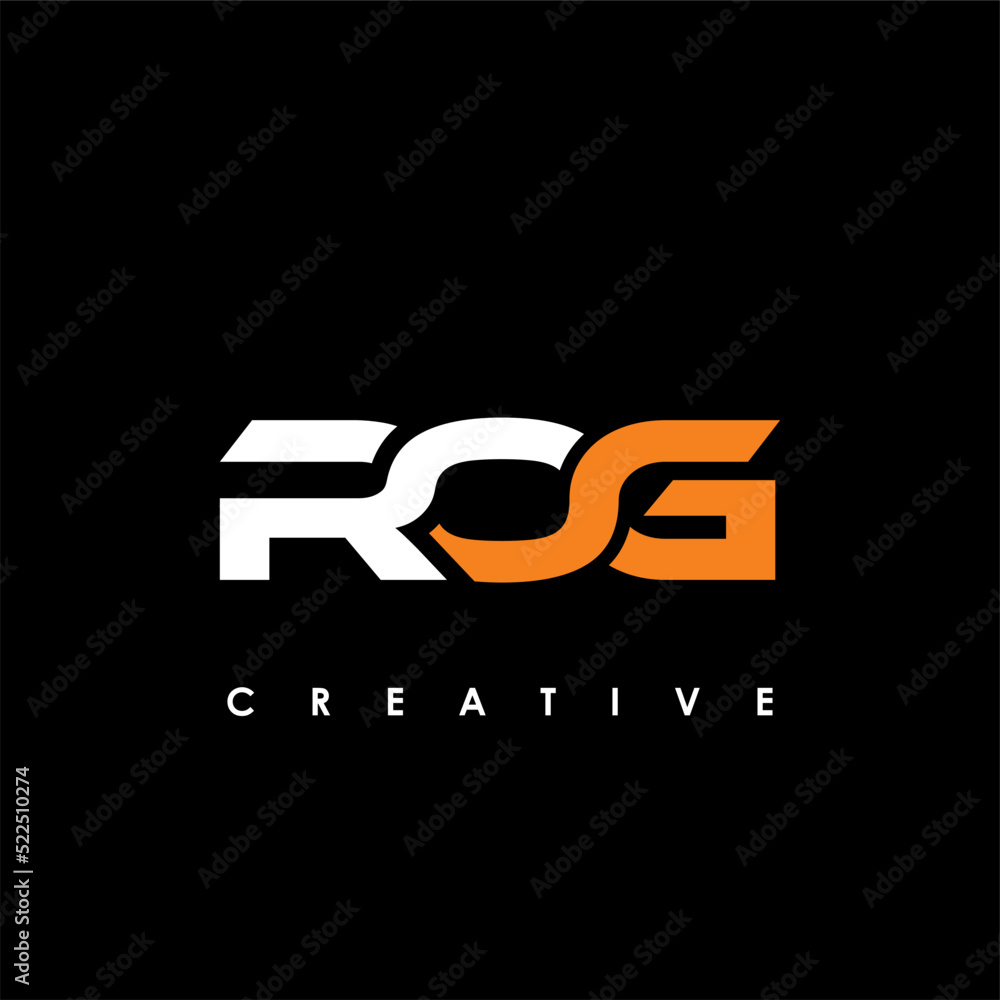 ROG Letter Initial Logo Design Template Vector Illustration Stock ...