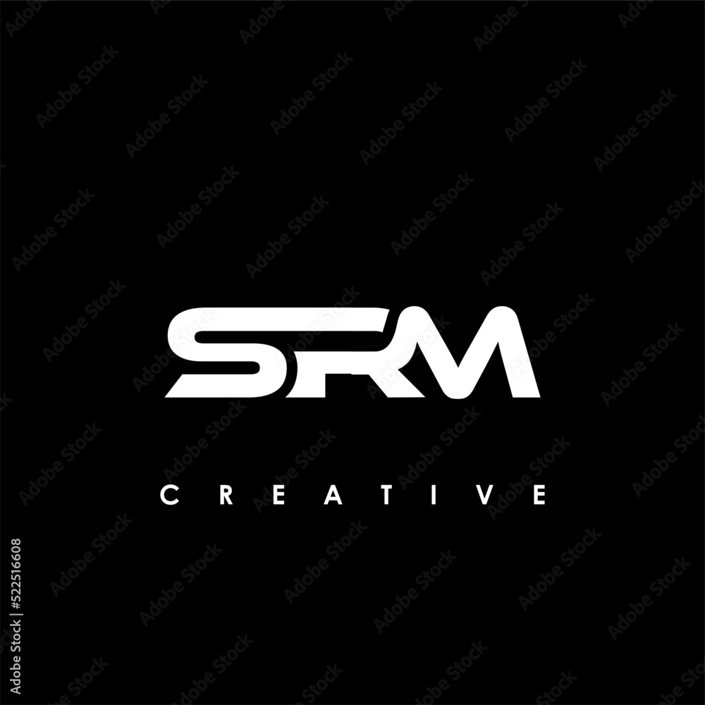 SRM Letter Initial Logo Design Template Vector Illustration Stock ...