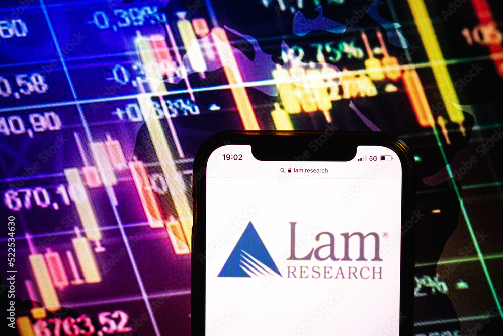 KONSKIE, POLAND - August 09, 2022: Smartphone displaying logo of Lam ...