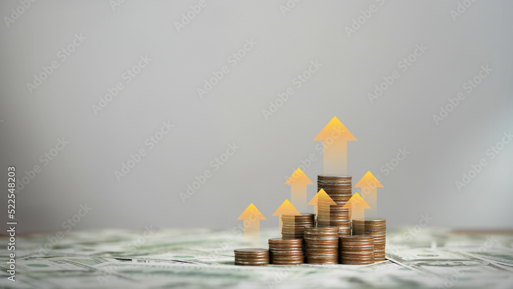 Inflation, hyperinflation in the dollar. one dollar bill sprayed in ...