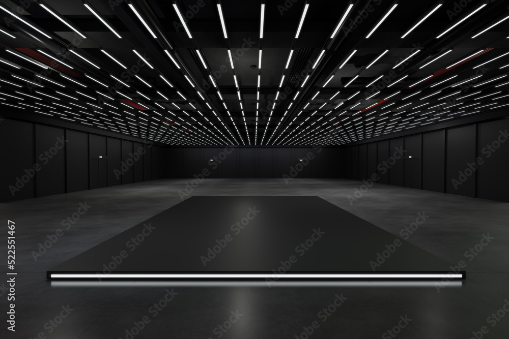 Empty hall exhibition for stage Design,mockup,Product display and ...