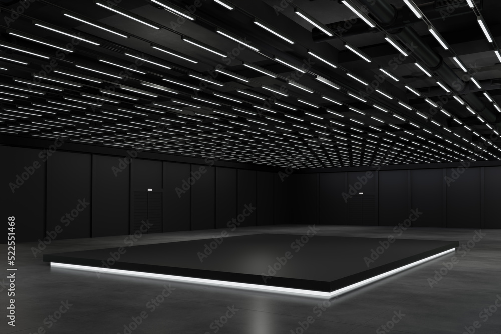 Empty hall exhibition for stage Design,mockup,Product display and ...