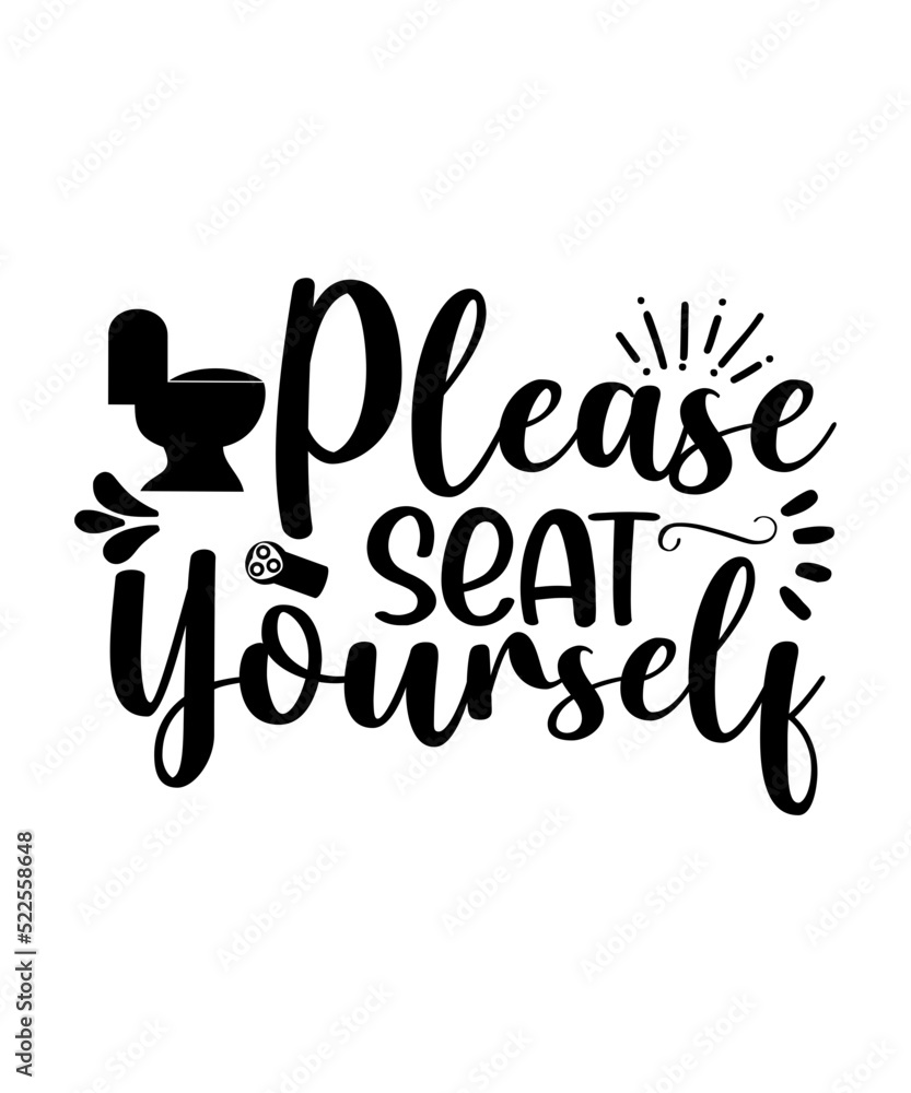 Bathroom Sign Svg Bathroom Svg Funny Bathroom Svg Bathroom Svg Files