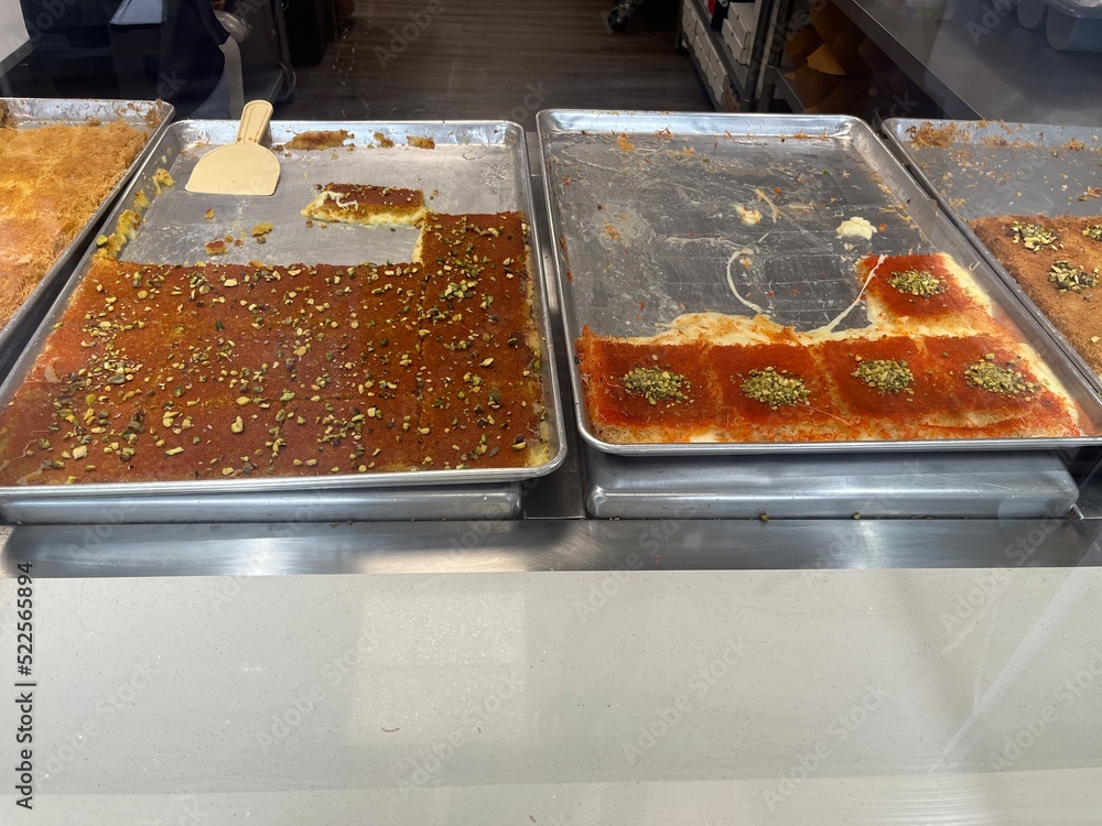 Kunafa (also known as Kanafeh, kunafeh or knafeh, is a Middle Eastern ...