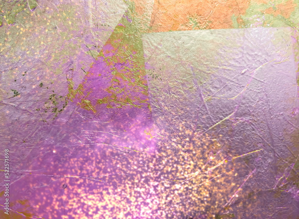 old gold bronze silver patina colorful vintage folium lether paper ...