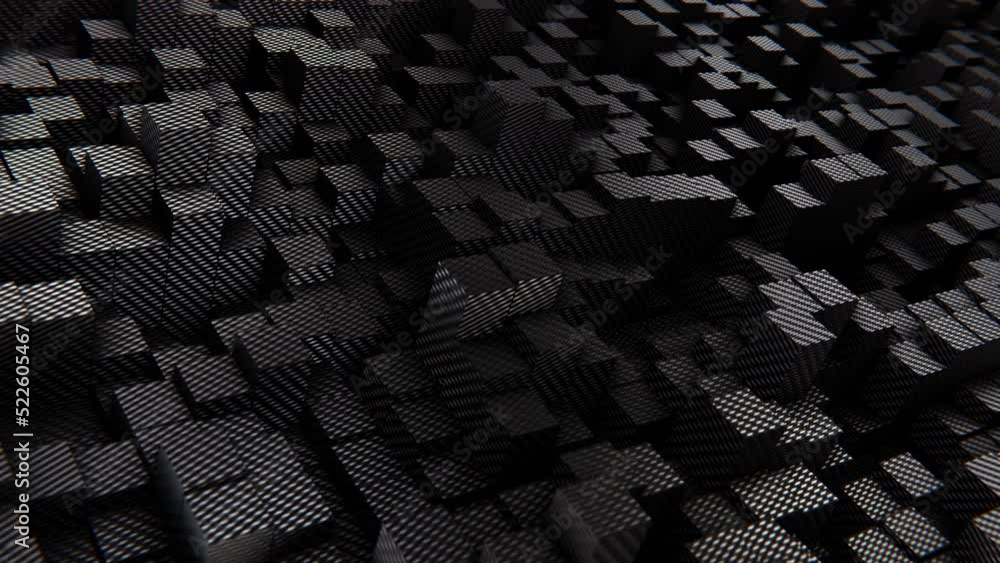 Vidéo Stock Abstract looping DOF camera 3D animation of the moving ...