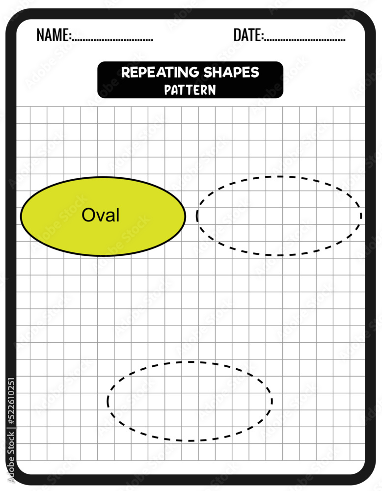 All About Shapes on Grid. Repeat Pattern. Tracing Lines Activity ...