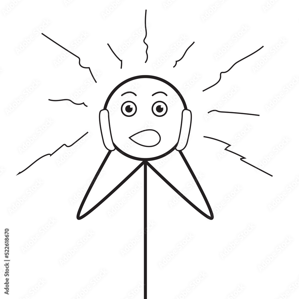 Stickman stick figure expression pointing choose Stock Illustration ...