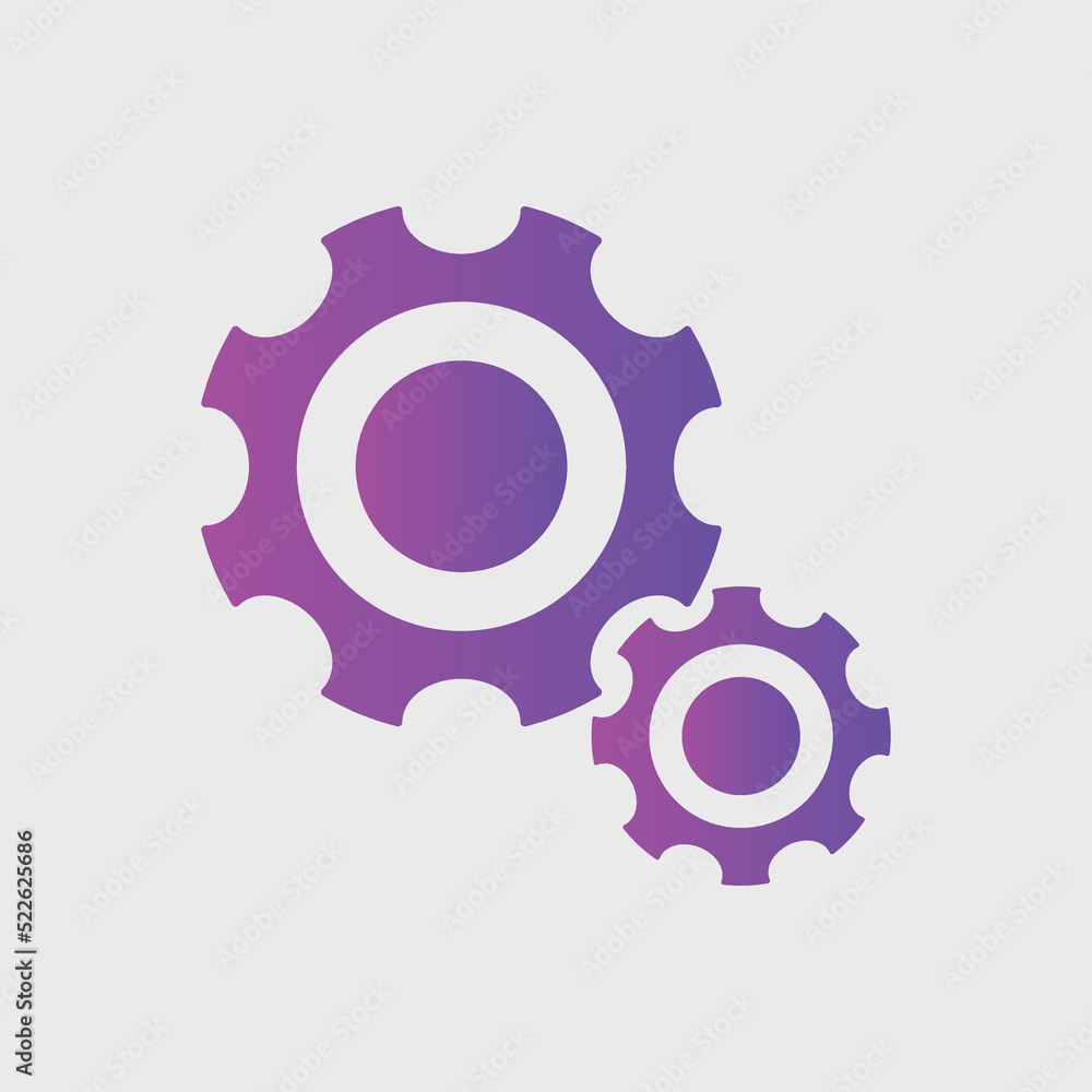 Gear icon Vector illustration. Service Tools icon for ui, social media ...
