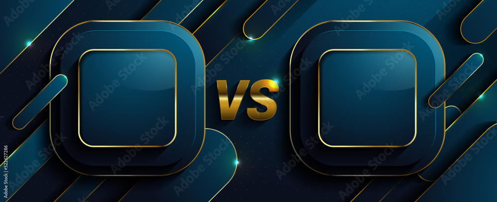 Versus battle background, business competitor template design, oblique ...
