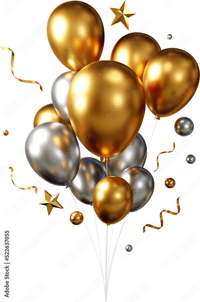 3D Rendering Element PNG Image balloon Stock Illustration | Adobe Stock