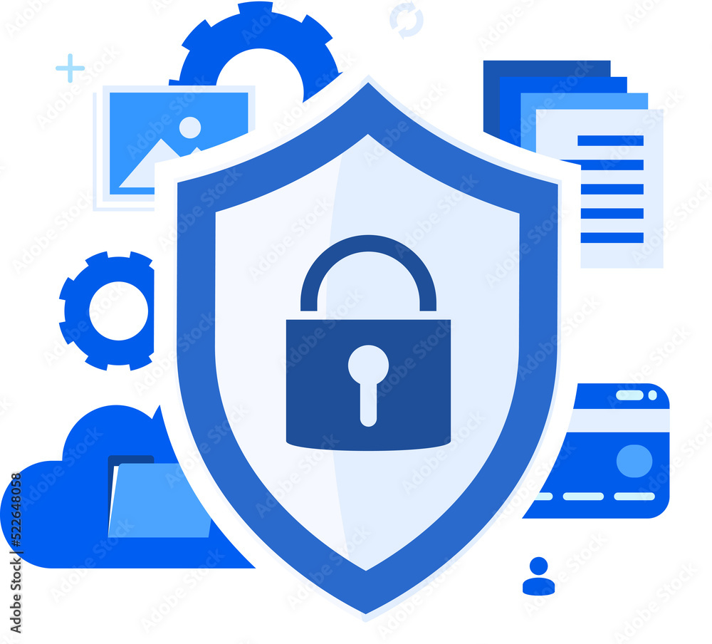 data security logo Stock Illustration | Adobe Stock