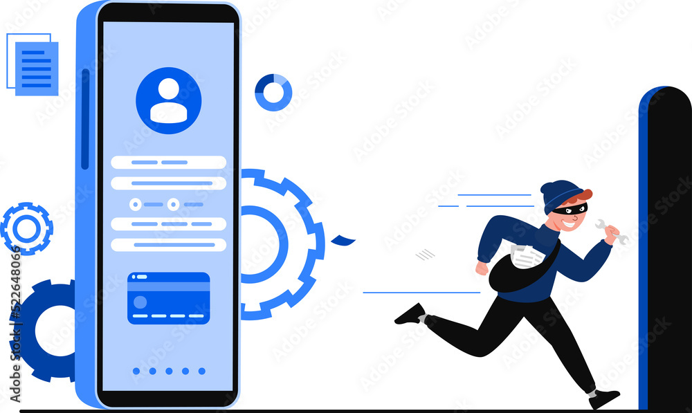 identity theft clipart Stock Illustration | Adobe Stock