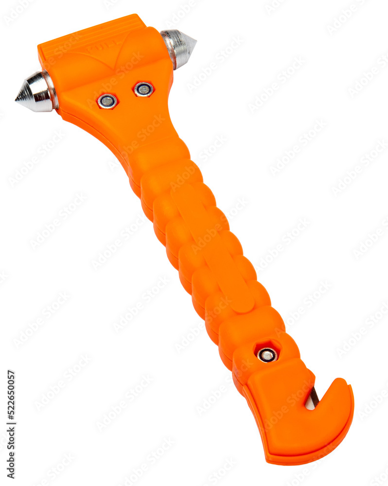 Safety hammer in vehicles use in the event of an accident isolated on ...