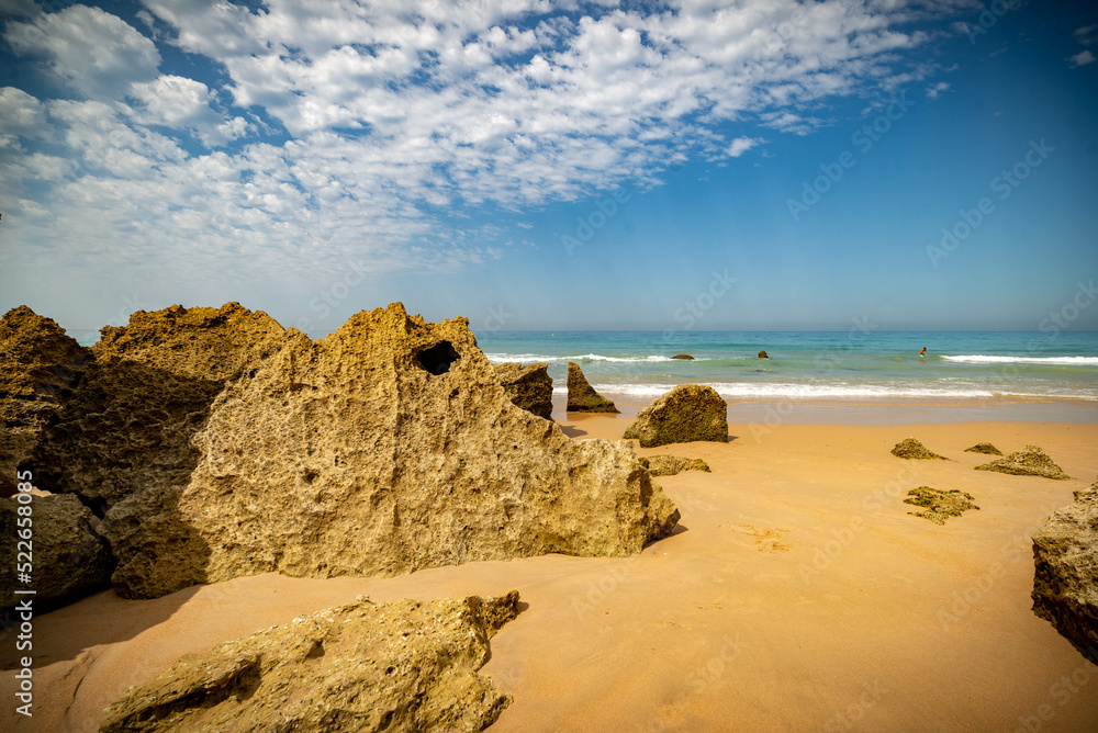 playas y calas del mar Mediterraneo en Conil de Frontera en Cadiz ...