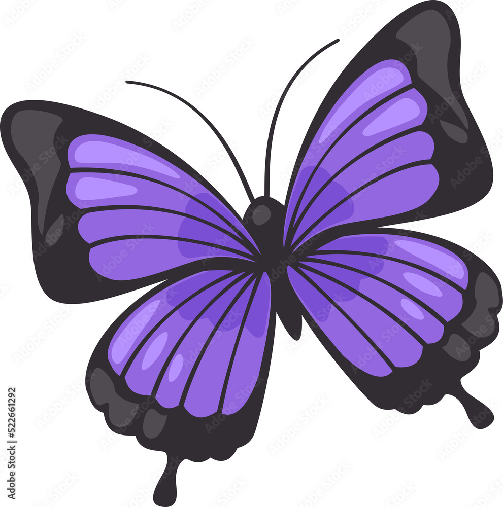 Cartoon butterfly illustration Stock Illustration | Adobe Stock