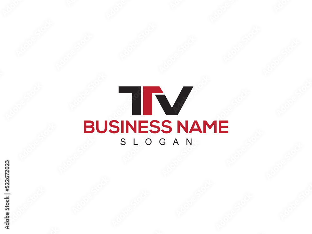 Abstract TTV Logo Icon, Colorful TT t t v Logo Letter Vector Image ...