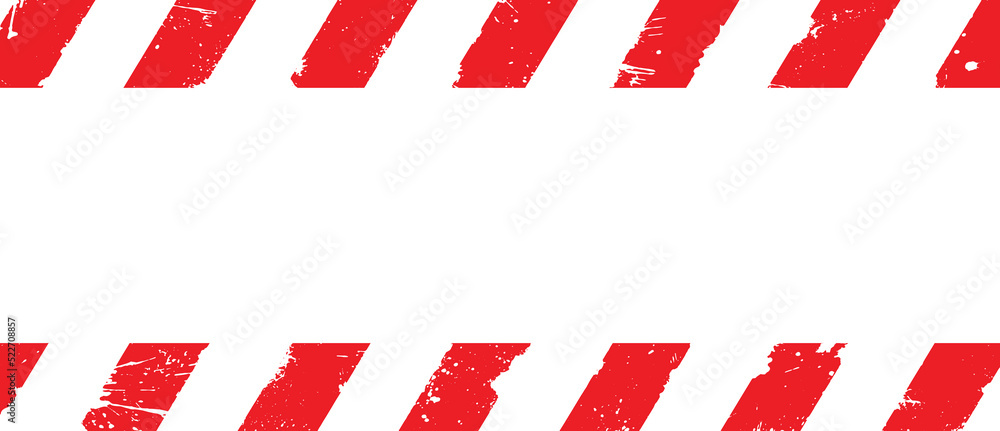 warning sign with red stripes on white Stock Vector | Adobe Stock
