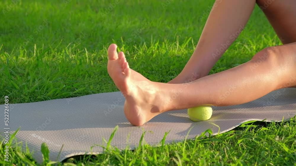 Myofascial Release Foot Fascia Massage With A Ball Fitness Self Care