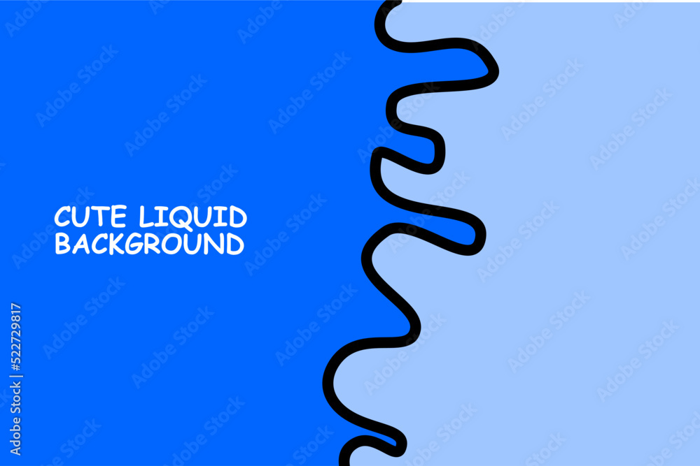 Blue cute Background, Cute background with comic style, Cartoon Vector ...