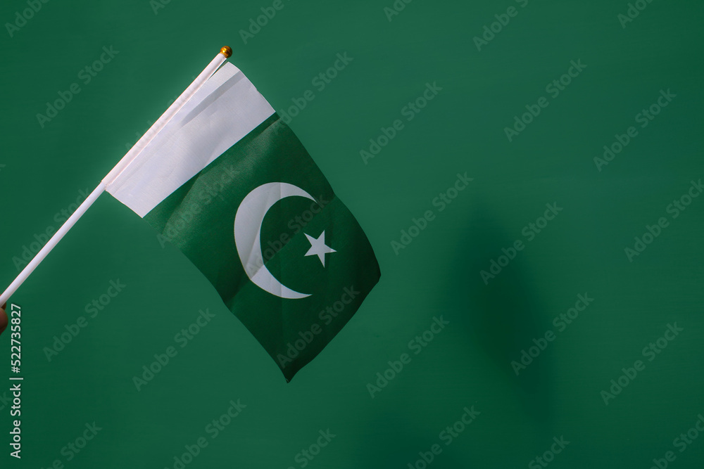 Pakistan Flag with background, Pakistan Independence Day Stock Photo ...