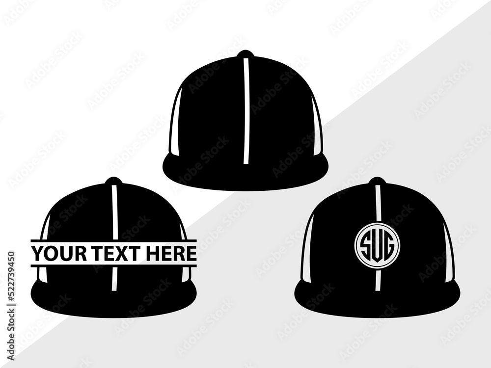 Baseball Hat Monogram SVG | Baseball Cap Svg | Cap Svg | Softball Cap ...