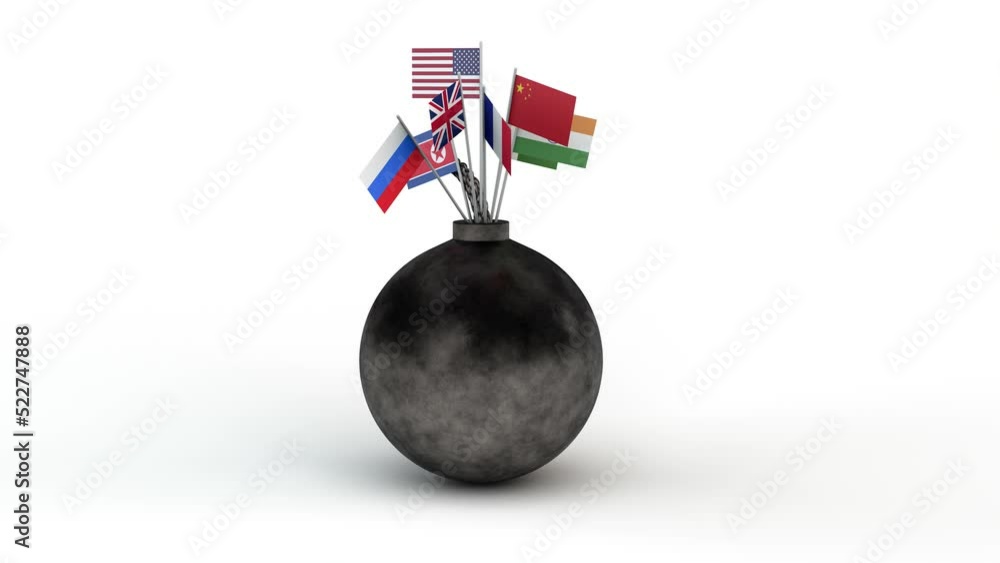 Loop 3d animation of a rotating antique core for a cannon, bomb and ...