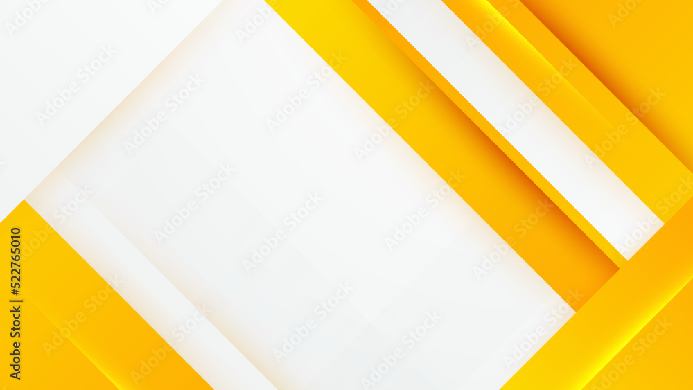 Abstract yellow geometric shapes vector technology background, for ...