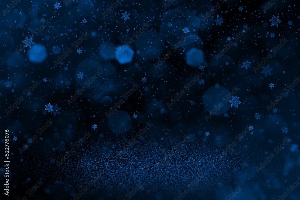 blue nice sparkling glitter lights defocused bokeh abstract background ...