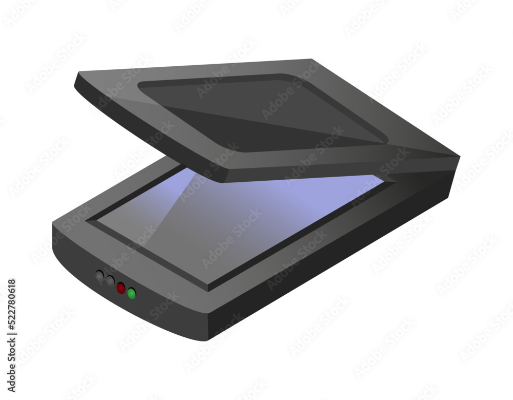 Vector isometric icon or illustration of open document A3 or A4 flat ...