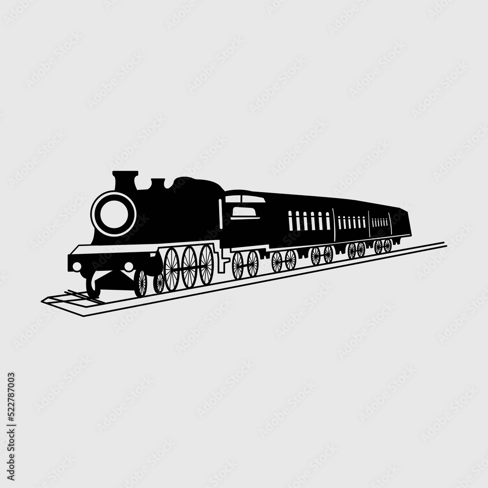 Vintage Train SVG Cut File, Classic Train Svg, Steam Train Svg, Old ...