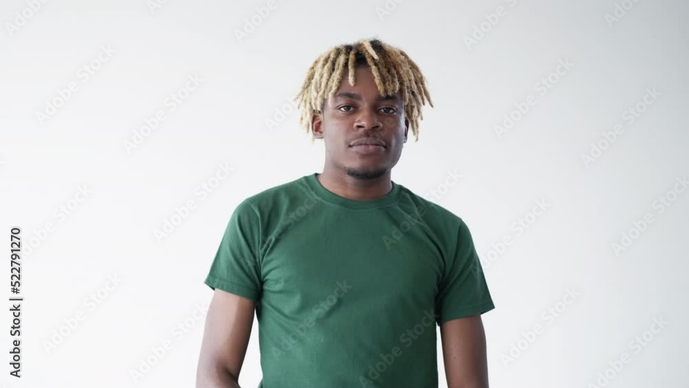 Calculating gesture. Black man. Meme expression. Hipster smiling guy ...