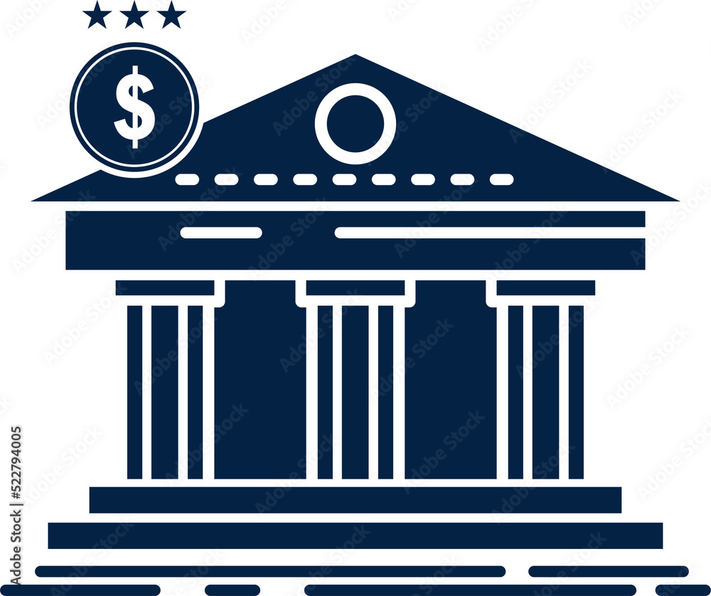 America Bank Building Icon png file Stock Illustration | Adobe Stock