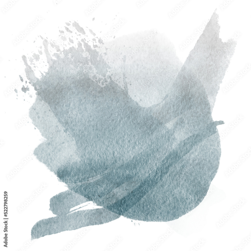 blue watercolor stain brush stroke frame isolated ,blue watercolor png ...