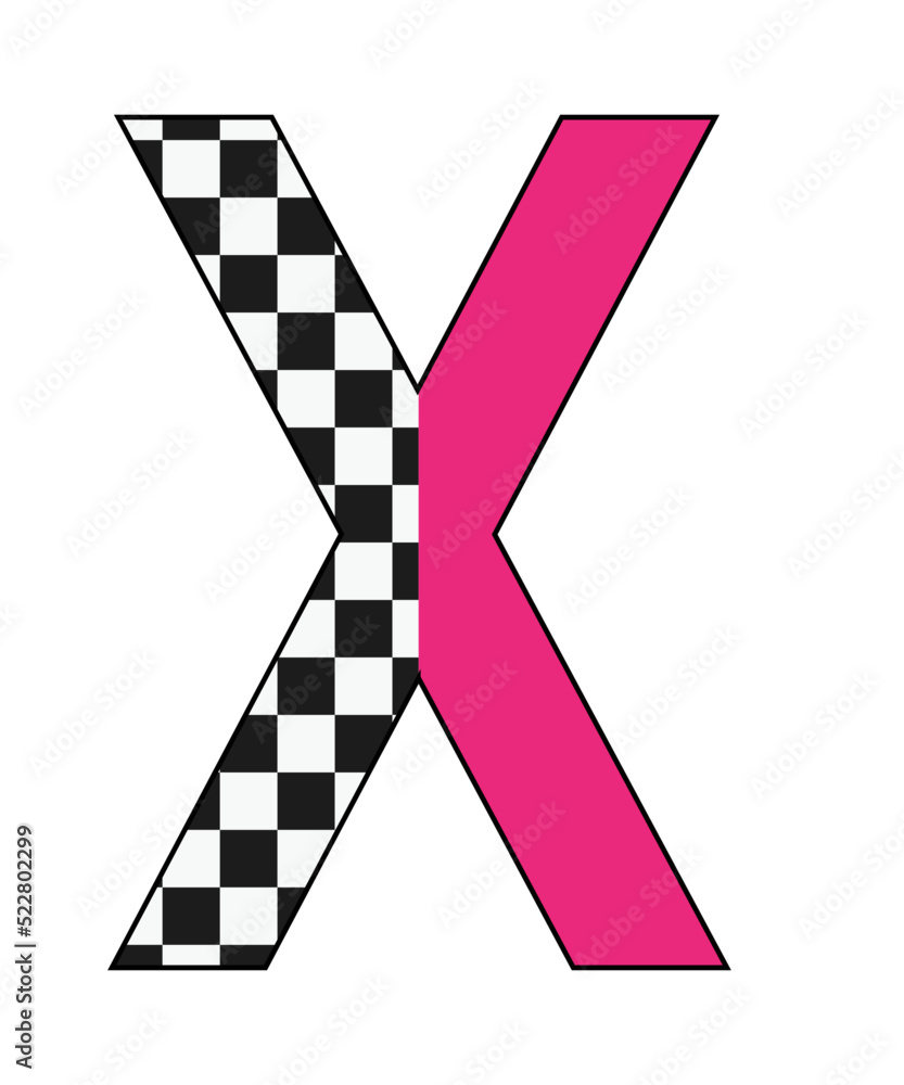 Checkered Alphabet and Numbers png SVG Cut File, race font svg png ...