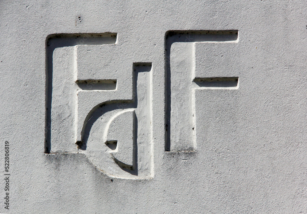 lettre en relief Stock Photo | Adobe Stock