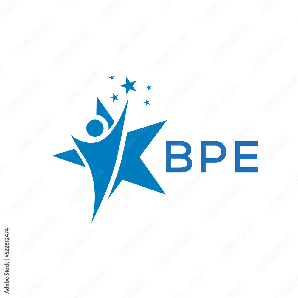 BPE Letter logo white background .BPE Business finance logo design ...