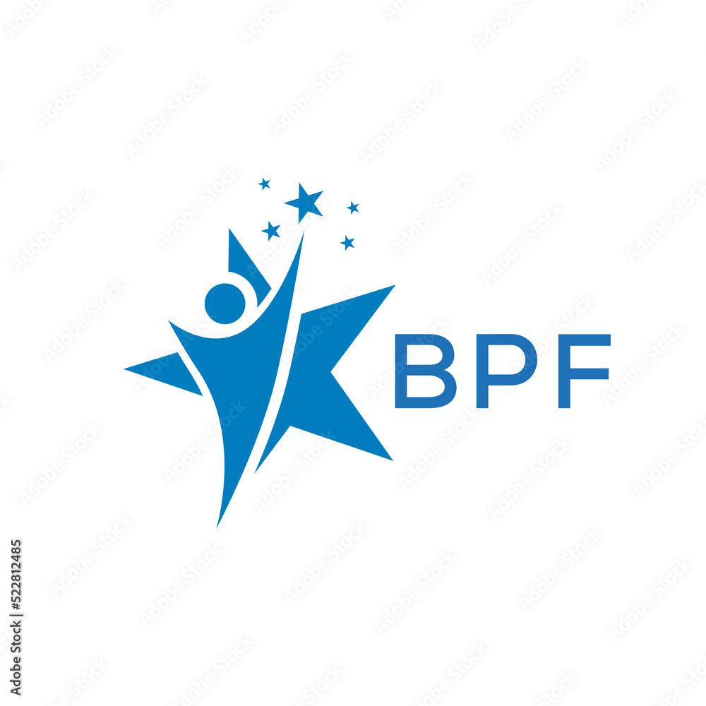 BPF Letter logo white background .BPF Business finance logo design ...
