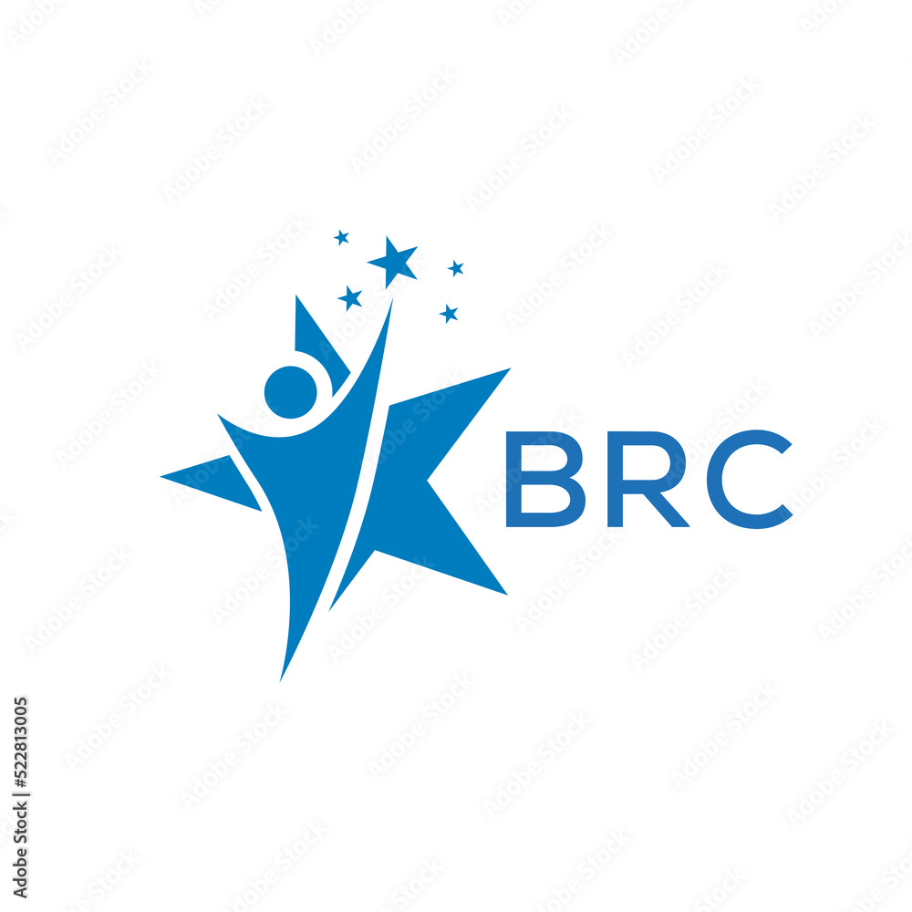 BRC Letter logo white background .BRC Business finance logo design ...