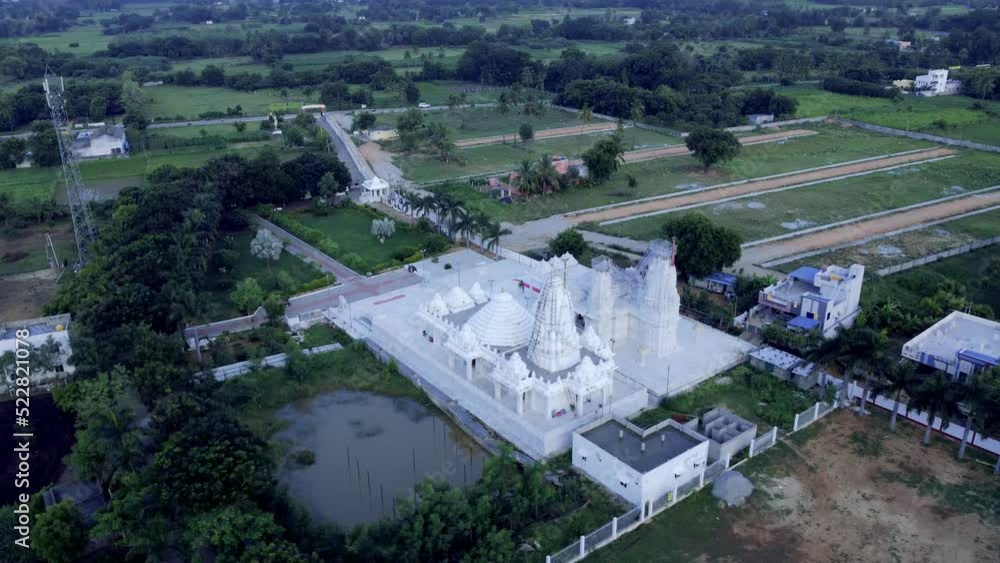 Tirupati, Sri Laxmi Narayan temple, India 4th August 2022: Aerial ...