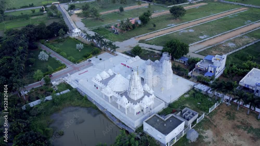 Tirupati, Sri Laxmi Narayan temple, India 4th August 2022: Aerial ...