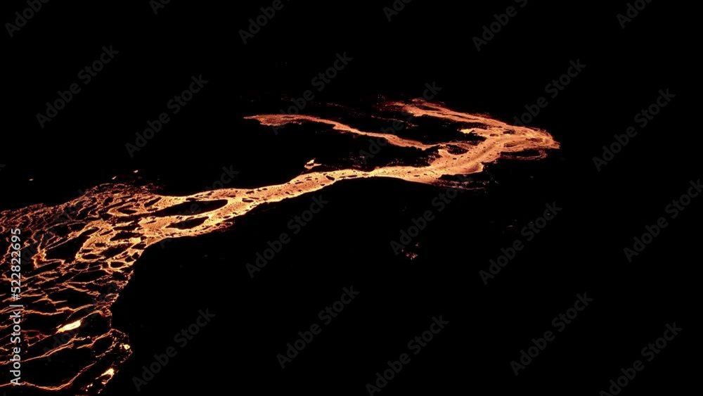 Meradalir Eruption of Fagradalsfjall Volcano in Iceland 2022 Stock ...