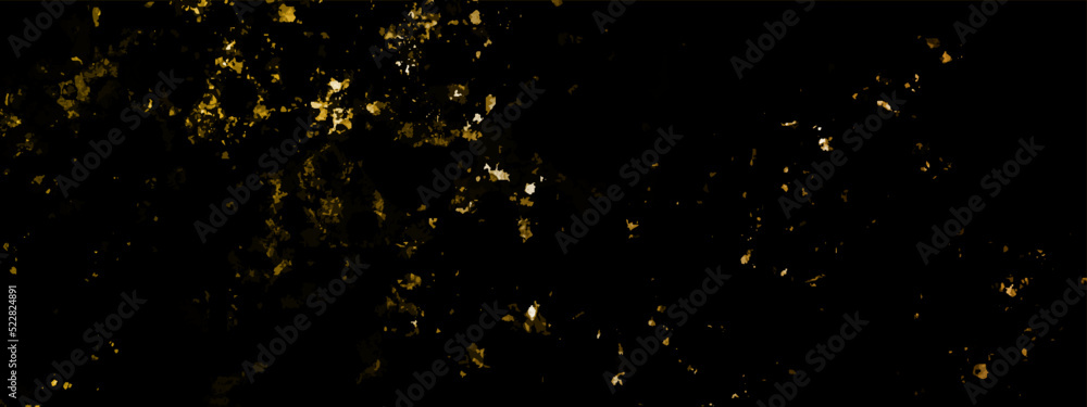 black background and Gold Texture. black and gold dirty or scratch ...