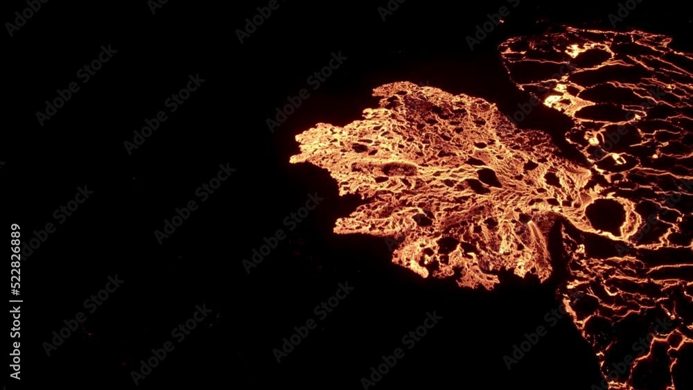 Meradalir Eruption of Fagradalsfjall Volcano in Iceland 2022 Stock ...