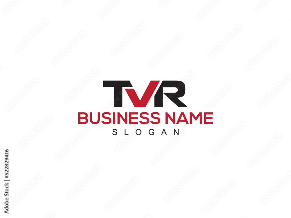 Simple TVR Logo Icon Design, Creative TV t v r Logo Letter Vector Image ...