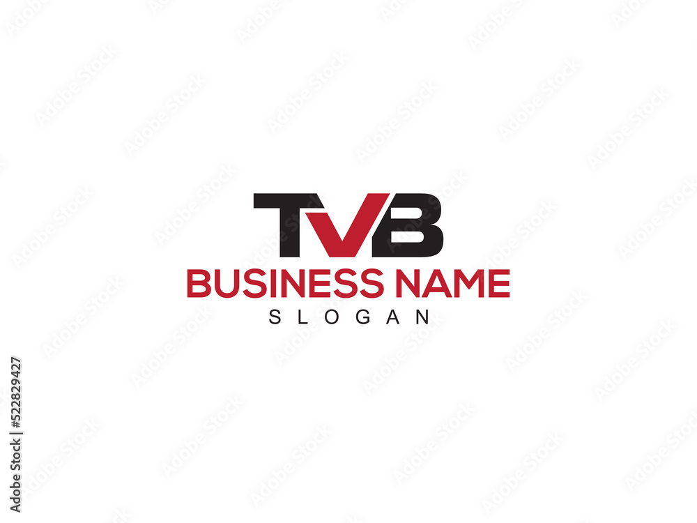 Simple TVB Logo Icon Design, Creative TV t v b Logo Letter Vector Image ...