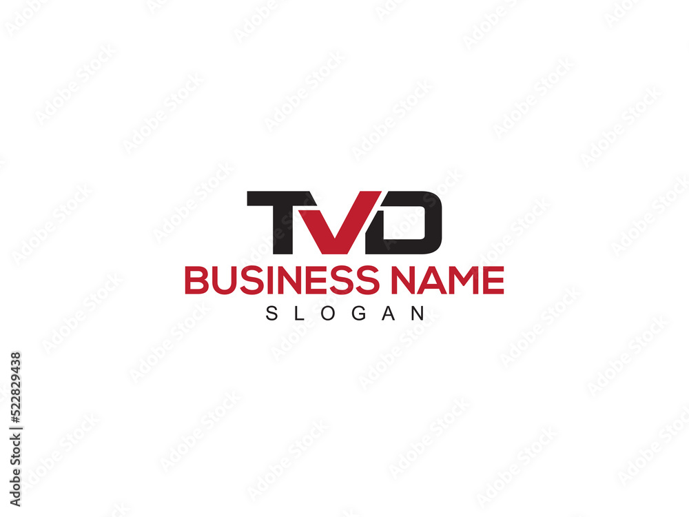 Simple TVD Logo Icon Design, Creative TV t v d Logo Letter Vector Image ...