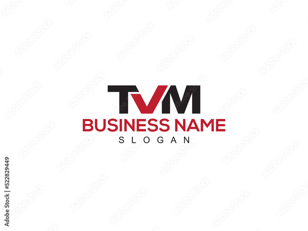 Simple TVM Logo Icon Design, Creative TV t v m Logo Letter Vector Image ...