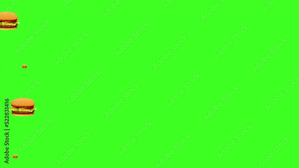 Vidéo Stock Green Screen Burger Transition Pack. Burger Transitions ...